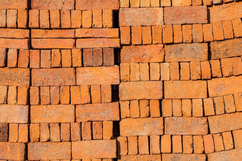 Stacked of bricks stock photo. Image of wall, stow, rectangular - 38260688
