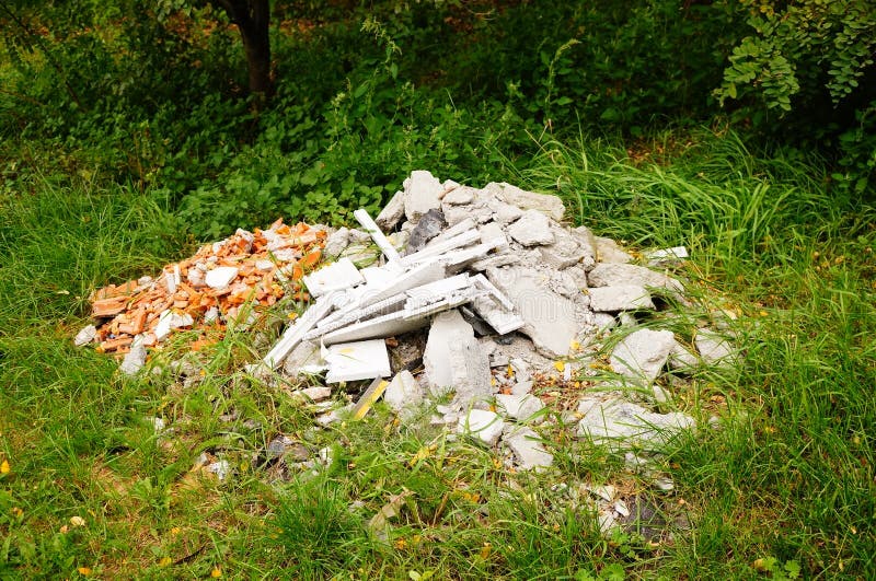 Stacked build waste stock photo. Image of stacked, waste - 45336416