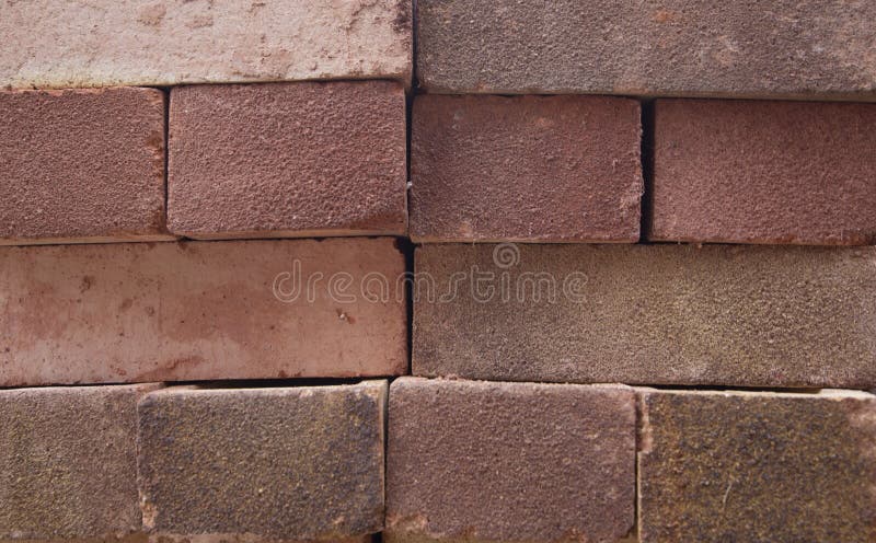 Stacked Building Bricks Ready for Use Stock Photo - Image of ready ...