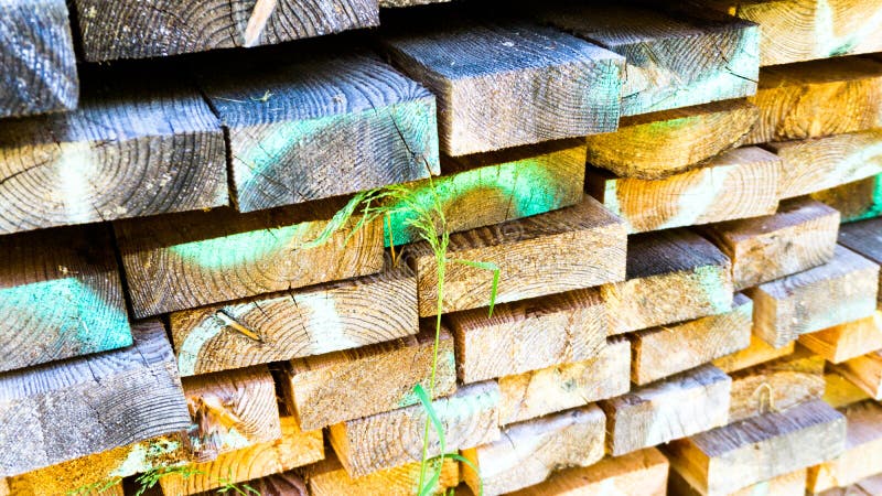 Stacked building timber stock image. Image of material - 73436839