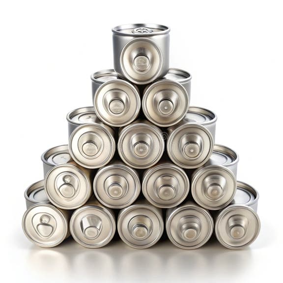 Stacked cans stock illustration. Illustration of packaging - 362136548