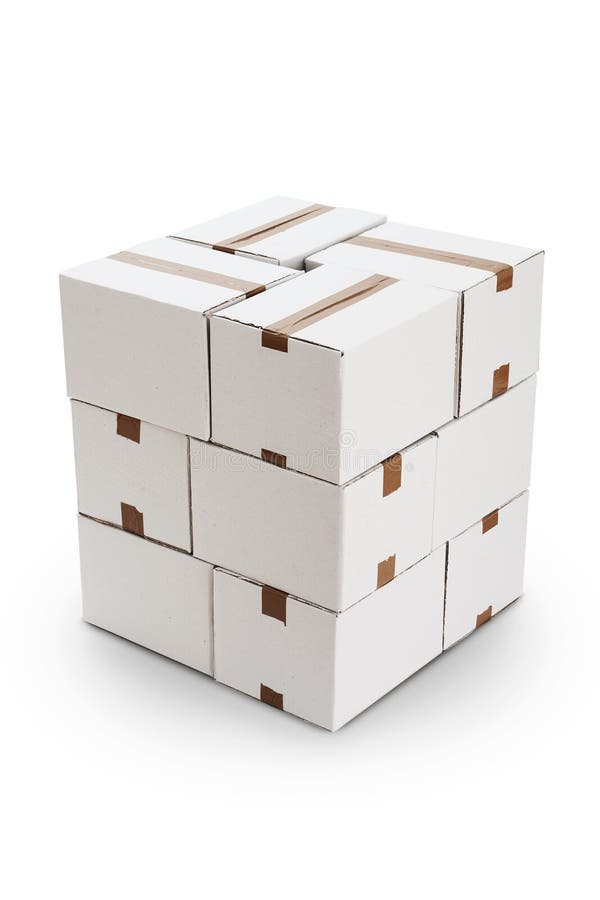 Stacked boxes stock image. Image of business, height, corporate - 970171