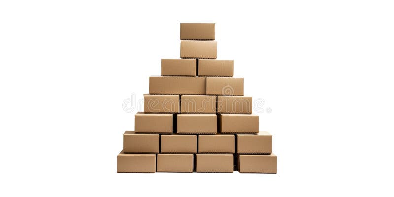 Boxes Stack Delivery Transparent Background Ai Generated Stock Photos ...
