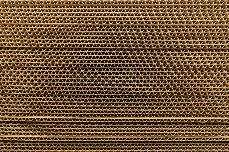 Stacked Cardboard Sheets, Undulated Paper Stock Image - Image of folded ...