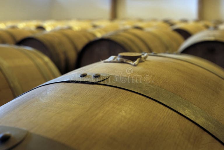 Stacked Casks at a Distillery Stock Image - Image of beverage, alcohol ...