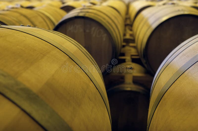 Stacked Casks at a Distillery Stock Photo - Image of liquor, winery ...