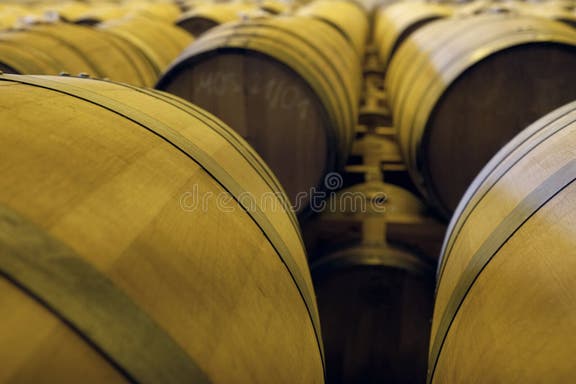 Stacked Casks at a Distillery Stock Photo - Image of liquor, winery ...