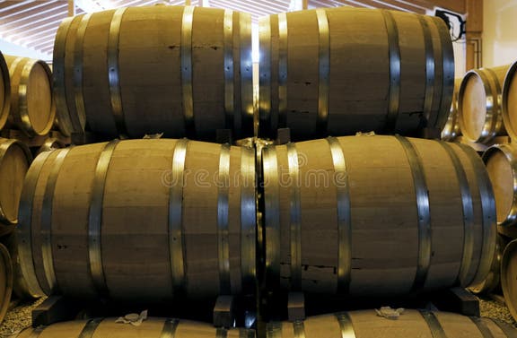 Stacked Casks at a Distillery Stock Photo - Image of barrel, stack ...
