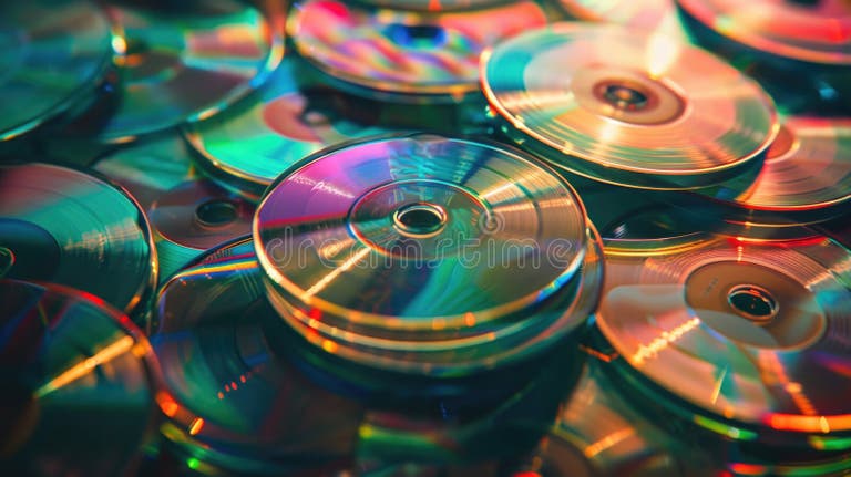 Stacked CDs stock image. Image of lover, music, entertainment - 374244635
