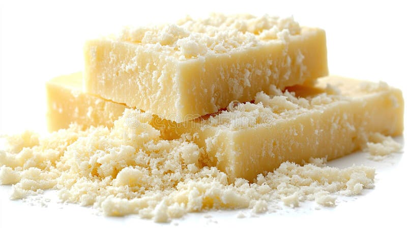 Stacked Cheese Blocks, Grated Cheese Stock Illustration - Illustration ...