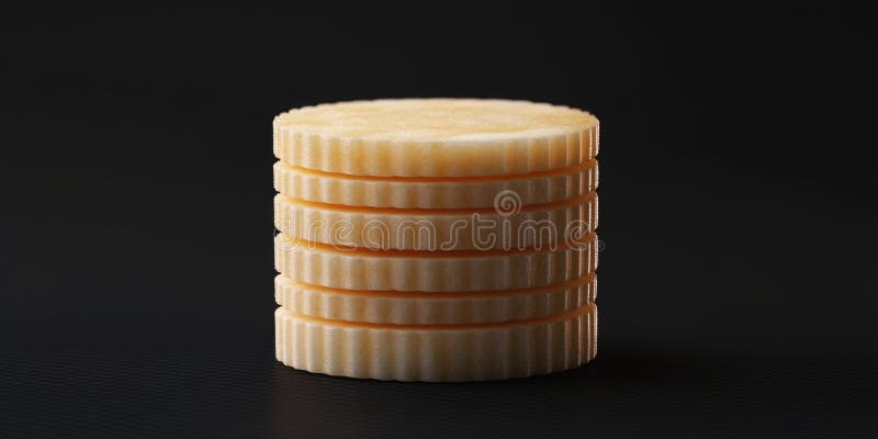 Stacked cheese slices stock image. Image of four, culinary - 379720731