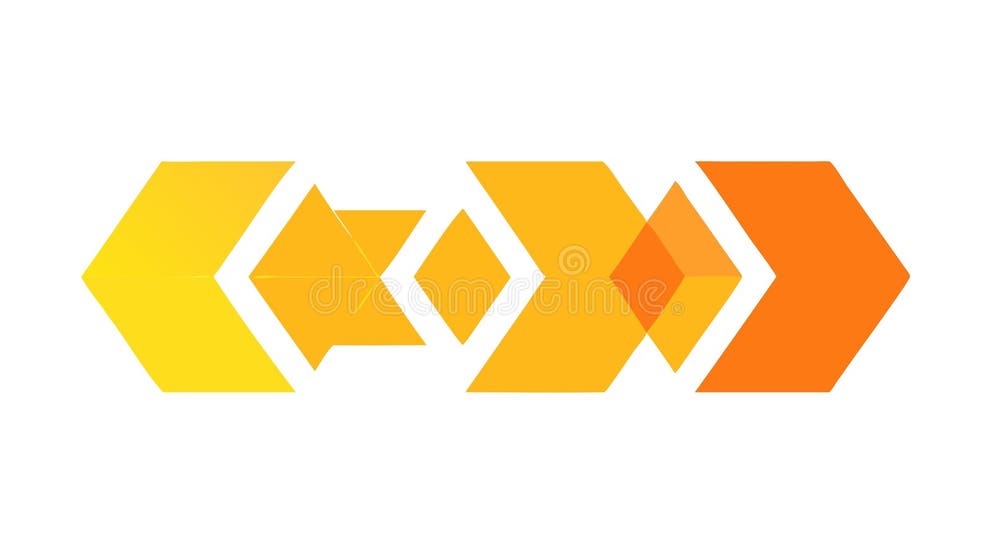 Stacked Chevron Arrows. Strong Forward Progression Symbol, Vector ...