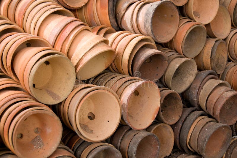 Stacked Clay Pots stock image. Image of storage, pots - 10728495