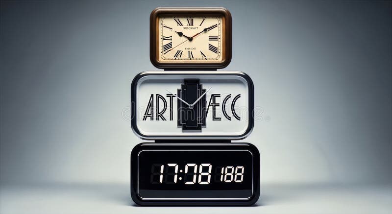 Stacked Clocks Showing the Evolution of Timekeeping – from Classic To ...