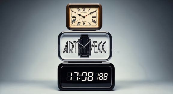 Stacked Clocks Showing the Evolution of Timekeeping – from Classic To ...
