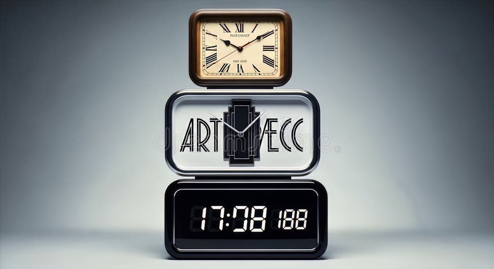 Stacked Clocks Showing the Evolution of Timekeeping – from Classic To ...