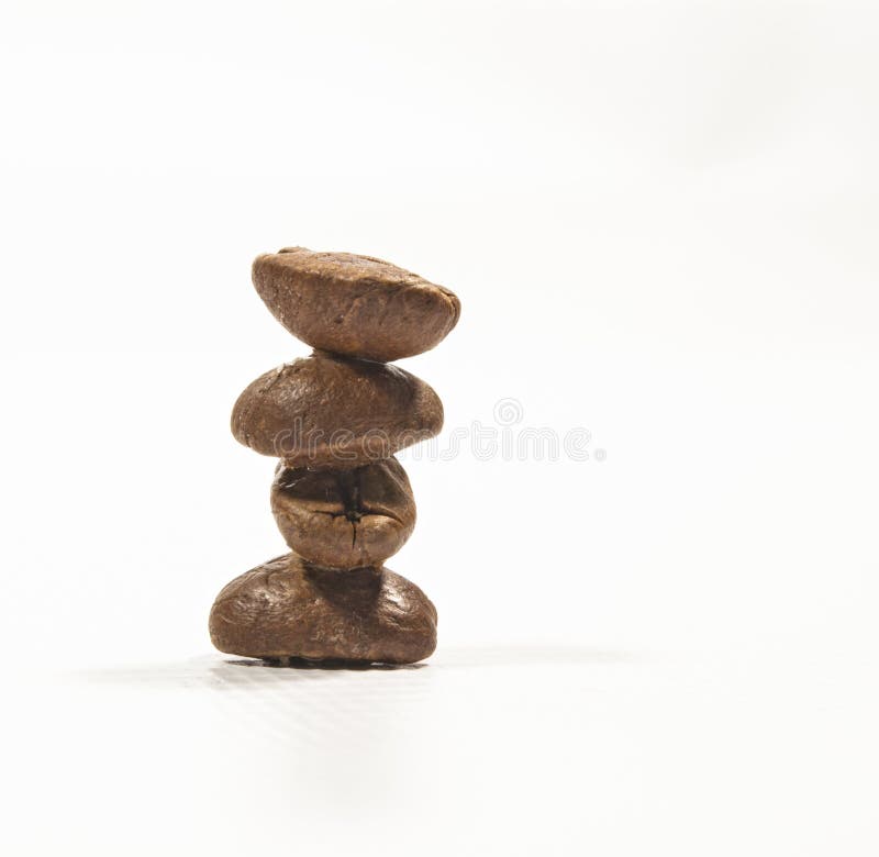 Stacked coffee Beans stock photo. Image of brown, hard - 24540702