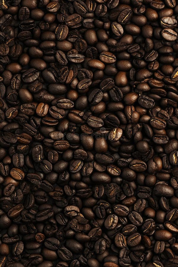 Stacked coffee beans stock image. Image of morning, evening - 378096373