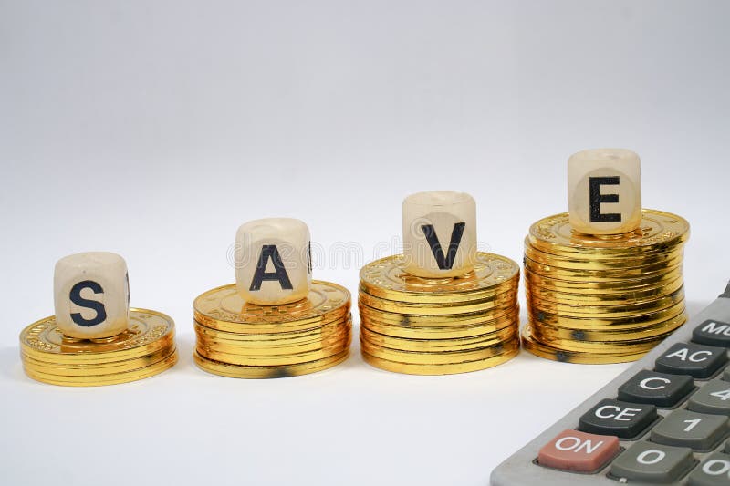 Stacked Coins Money Saving Concept Stock Photo - Image of loan, deposit ...