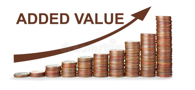 Stacked Coins on American Dollar Bills Stock Photo - Image of credit ...