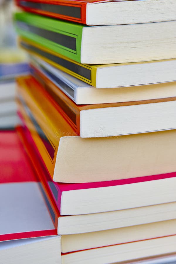 Stacked Colored Books. Educational and Learning Background. School ... Stacked Colored Books. Educational and Learning Background. School ...