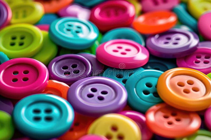 Stacked colorful buttons stock illustration. Illustration of grouping ...