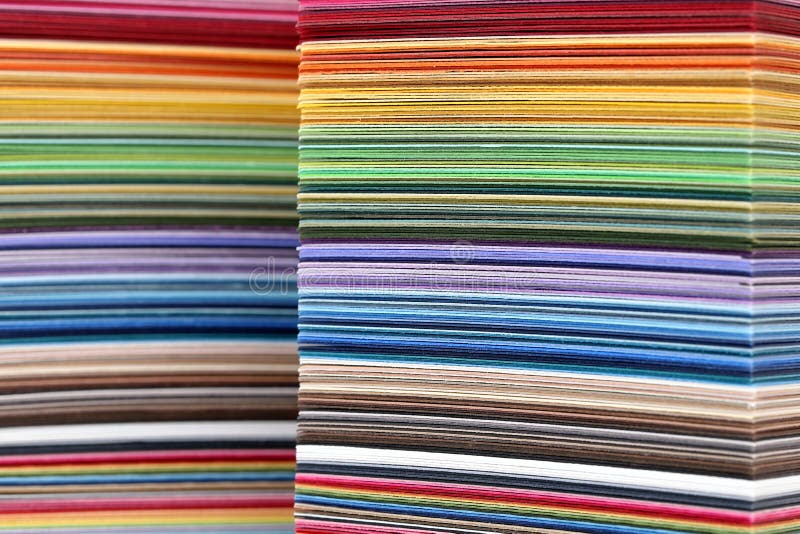 Colorful Paper - Color Samples Stock Image - Image of macro, creativity ...