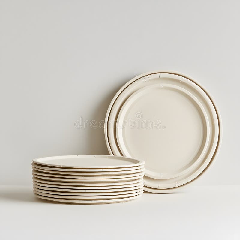 Compostable Plant Based Plates Stock Illustrations – 15 Compostable ...