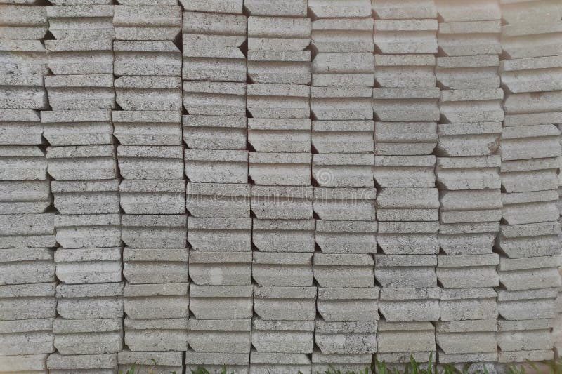 Stacked Concrete Blocks for Construction Stock Photo - Image of ...