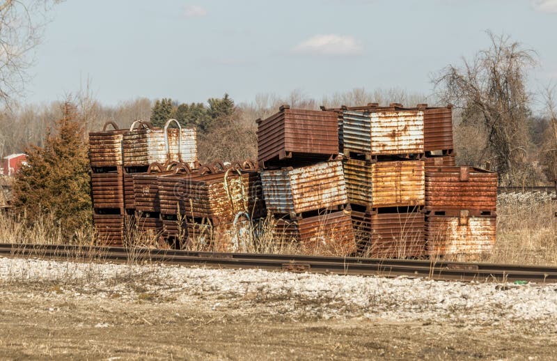 Stacked containers stock image. Image of steel, containers - 66111309