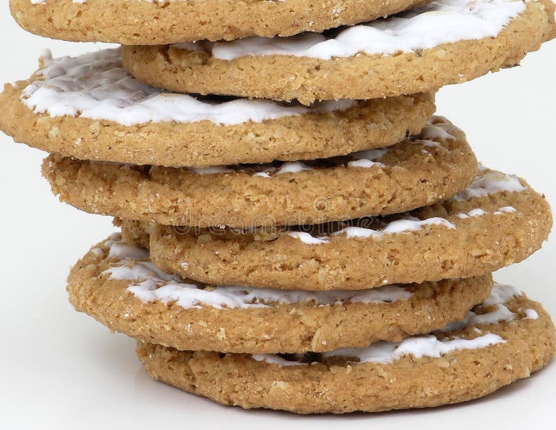 Stacked Cookies stock photo. Image of frosted, closeup - 211842