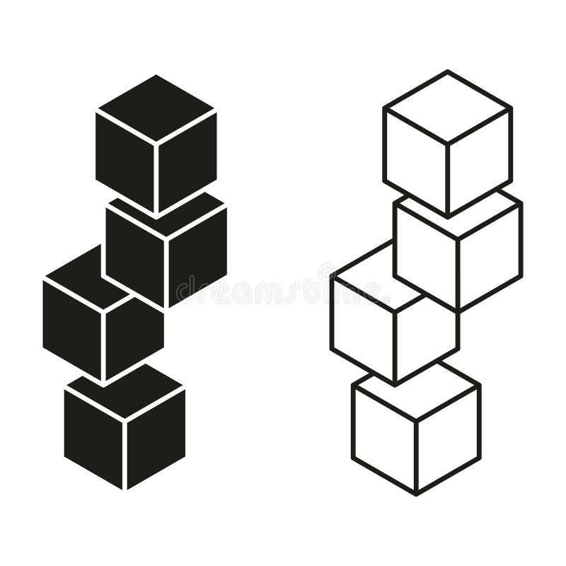 Stacked Cube Stock Illustrations – 2,549 Stacked Cube Stock ...