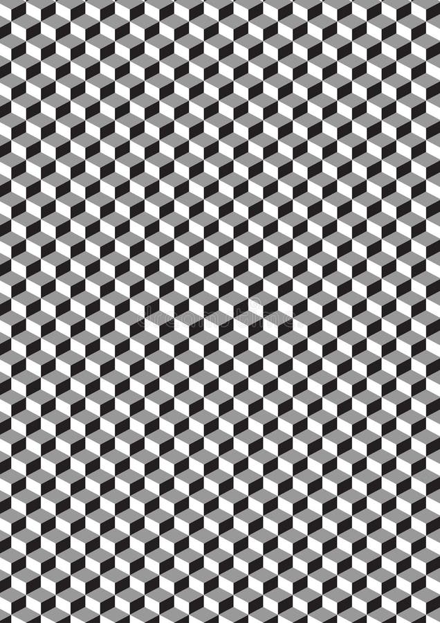 Stacked cubes pattern. stock vector. Illustration of pattern - 36581754