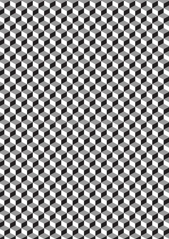 Stacked cubes pattern. stock vector. Illustration of pattern - 36581754