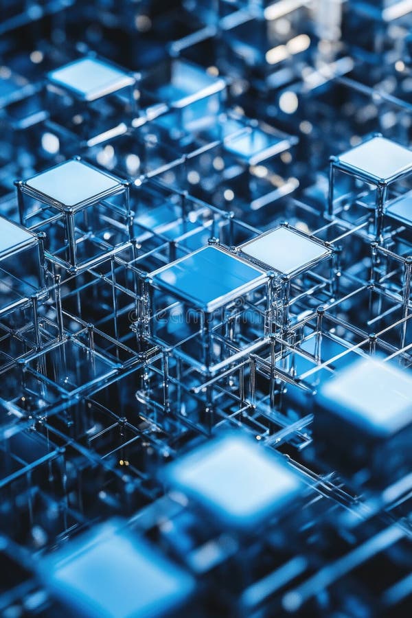 Stacked cubes stock photo. Image of model, problem, generated - 385354144