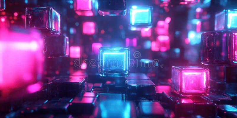 Stacked Cubes on Table stock photo. Image of shape, decor - 376229492