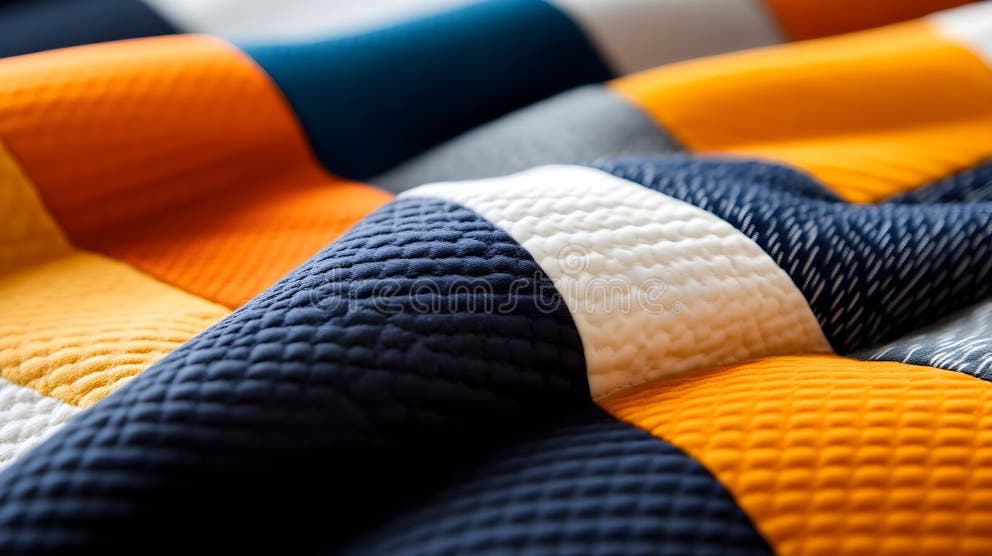 Stacked Cushions, Each Varying in Color and Texture, Create a Vibrant ...