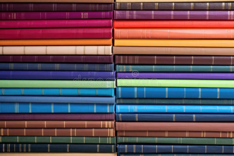 Stacked Dictionaries Showing Different Colors and Sizes Stock Image ...