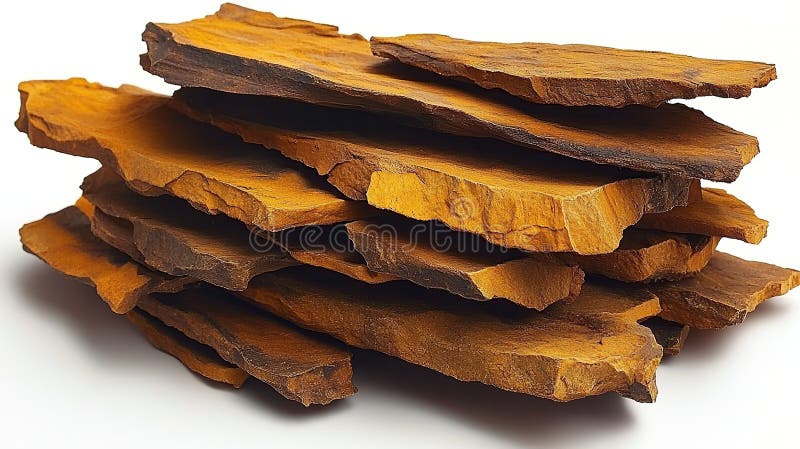 Stacked, Dried, Natural Slices Stock Illustration - Illustration of ...