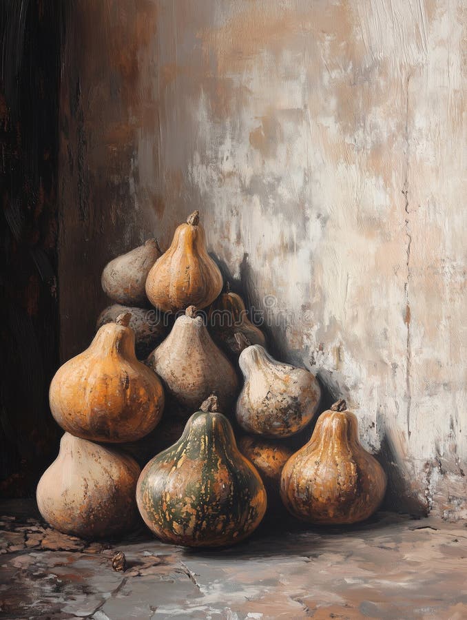 Aesthetic Nature Inspired Still Life Organic Shapes Earthy Colors Stock ...