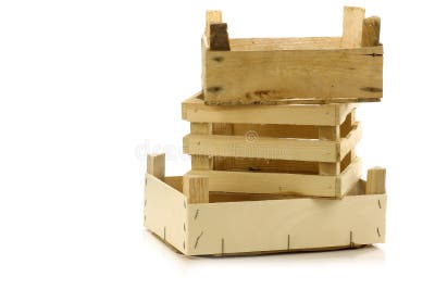 Stacked Empty Wooden Crates Stock Photo - Image of protection, stack ...