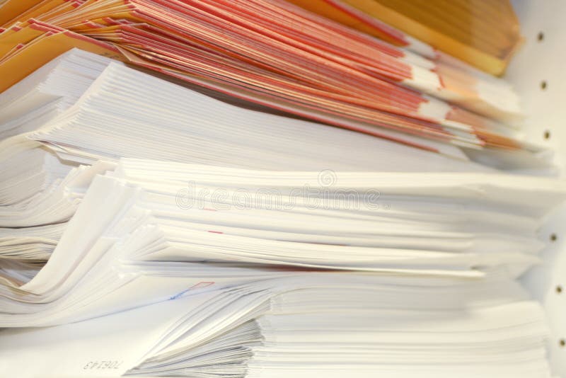 Stacked envelopes stock image. Image of pile, stored, materials - 860693