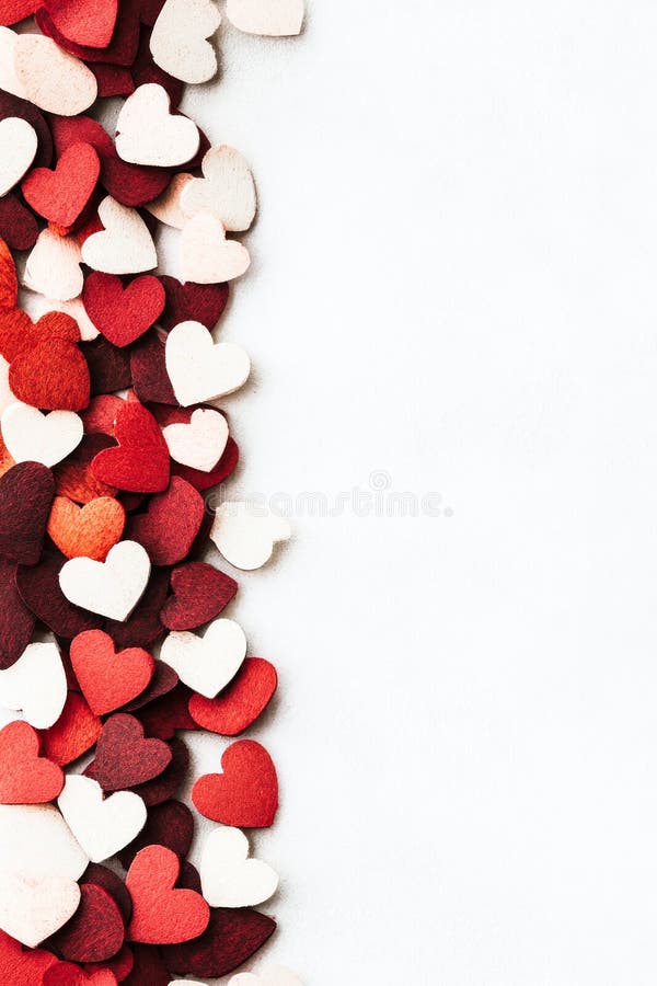 Stacked Felt Hearts, Backgrounds and Textures. Copy Space Stock ...