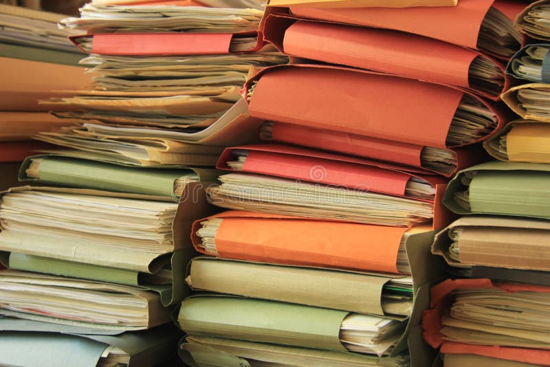 Stacked files stock image. Image of accountant, laywer - 43169361