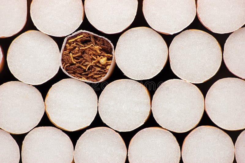 Stacked Filter Cigarettes, Macro Closeup Pattern, Smoking Addiction ...