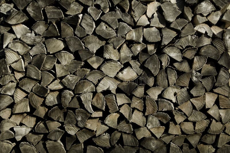 Stacked Fire Wood stock photo. Image of wall, tree, wood - 21576134