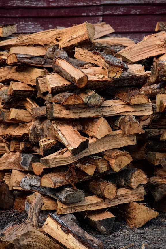 Stacked Fire Wood Patterned Stock Photo - Image of chop, repeating ...
