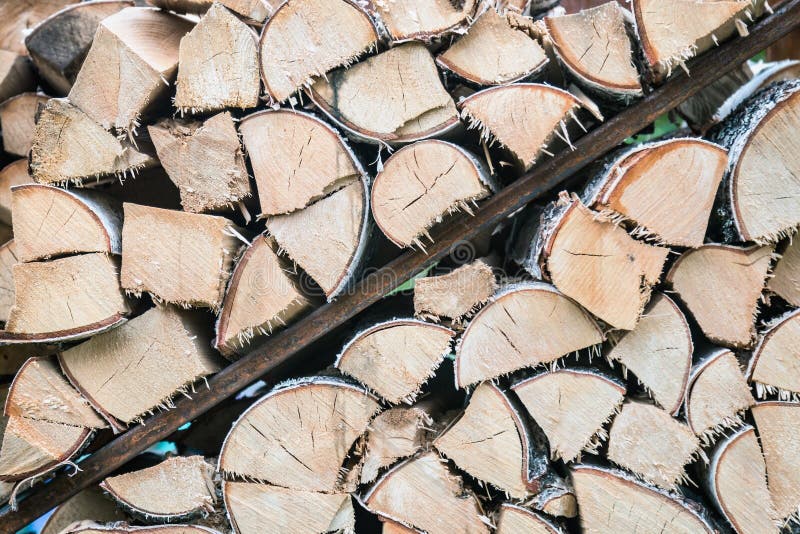 A Campfire Log Stacked on Pile Stock Image - Image of nature, stacked ...