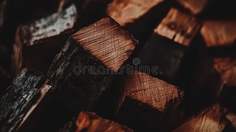 Stacked Firewood: a Rustic Still Life of Timber Stock Photo - Image of ...