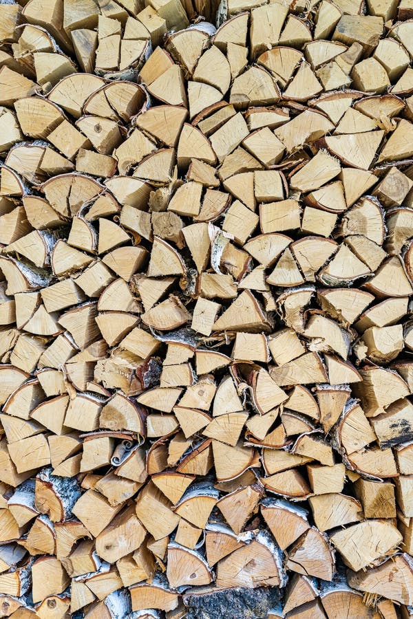 Stacked Firewood Texture - Neatly Organized Log Pile. Stock Image ...